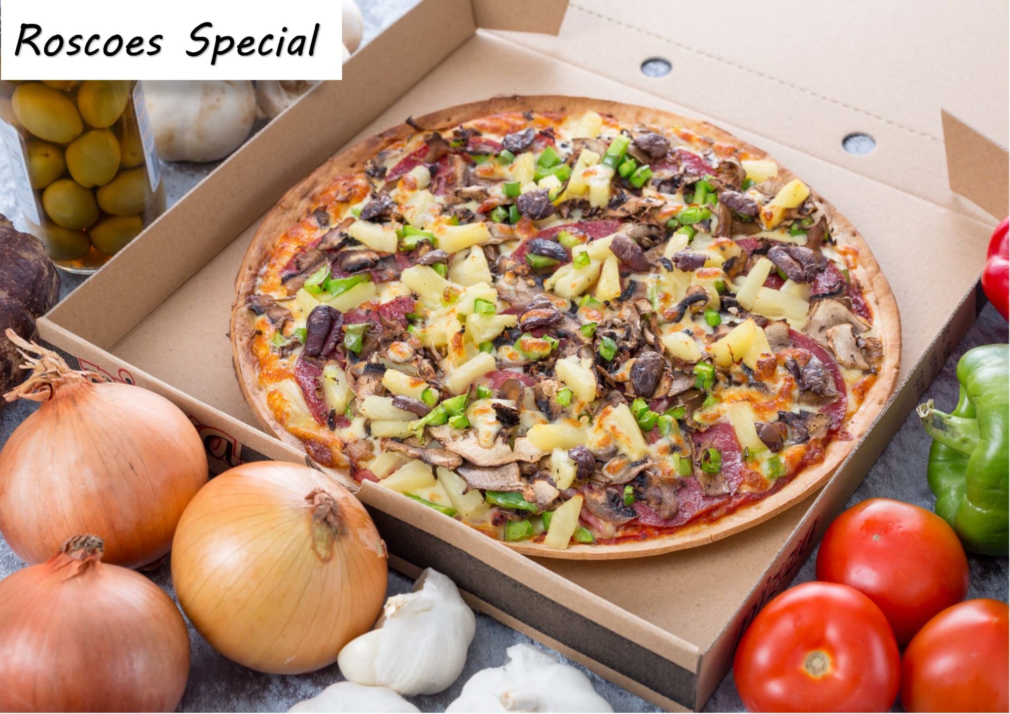 Pizza & Takeaway | Roscoes Pizza Place